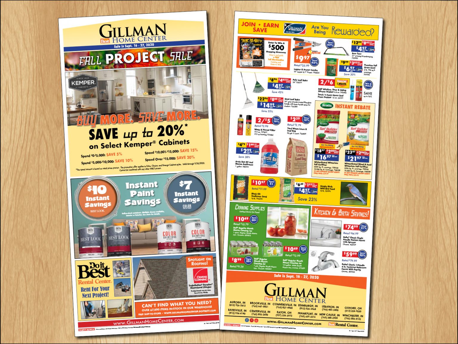 2 Page Broadsheet Circular Sample - JW Specialties